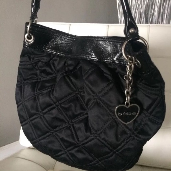 bebe | Bags | Bebe Satin Quilted Tote Handbag | Poshmark